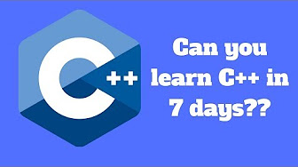 Learn C++ in 21 days! - YouTube