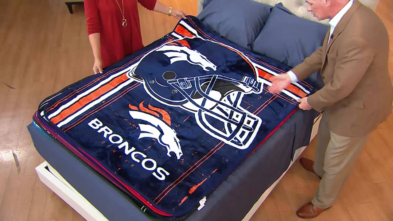 NFL Team Plush 50 X 60 Throw Blanket By Northwest With Dan Hughes