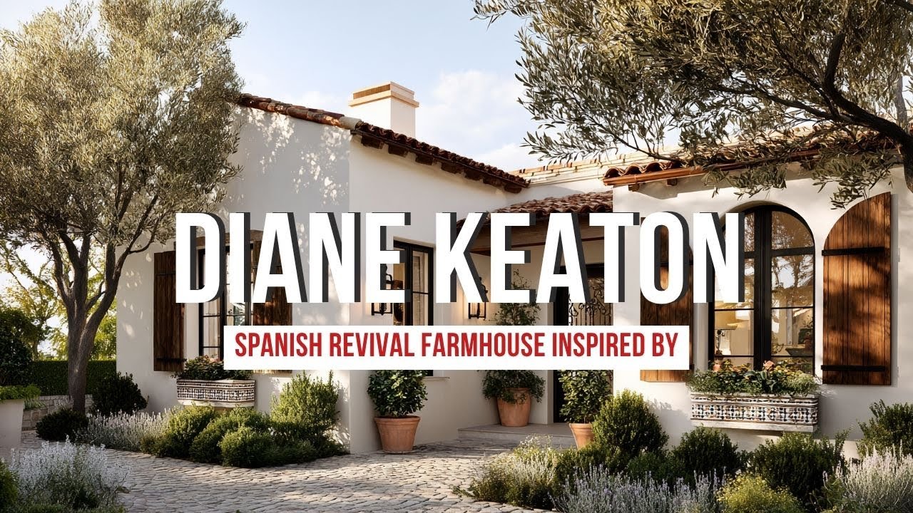 Spanish Revival Farmhouse Inspired by Diane Keaton Elegant West Coast ...