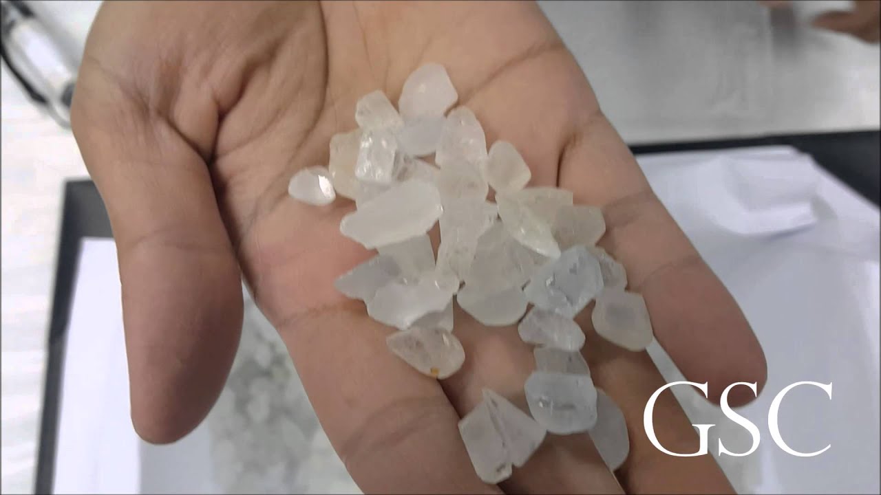 Natural White Topaz Rough - YouTube