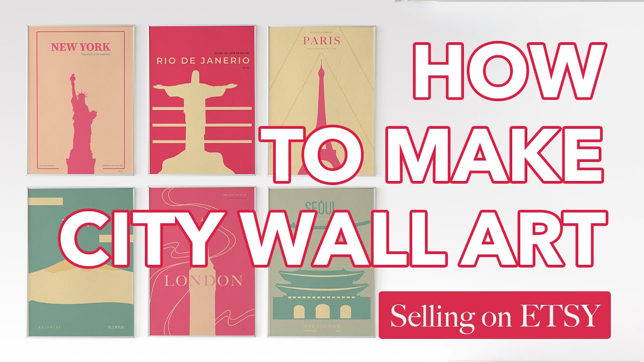 How to Make City Wall Art? Designing City Posters - Abstract Wall Art ...