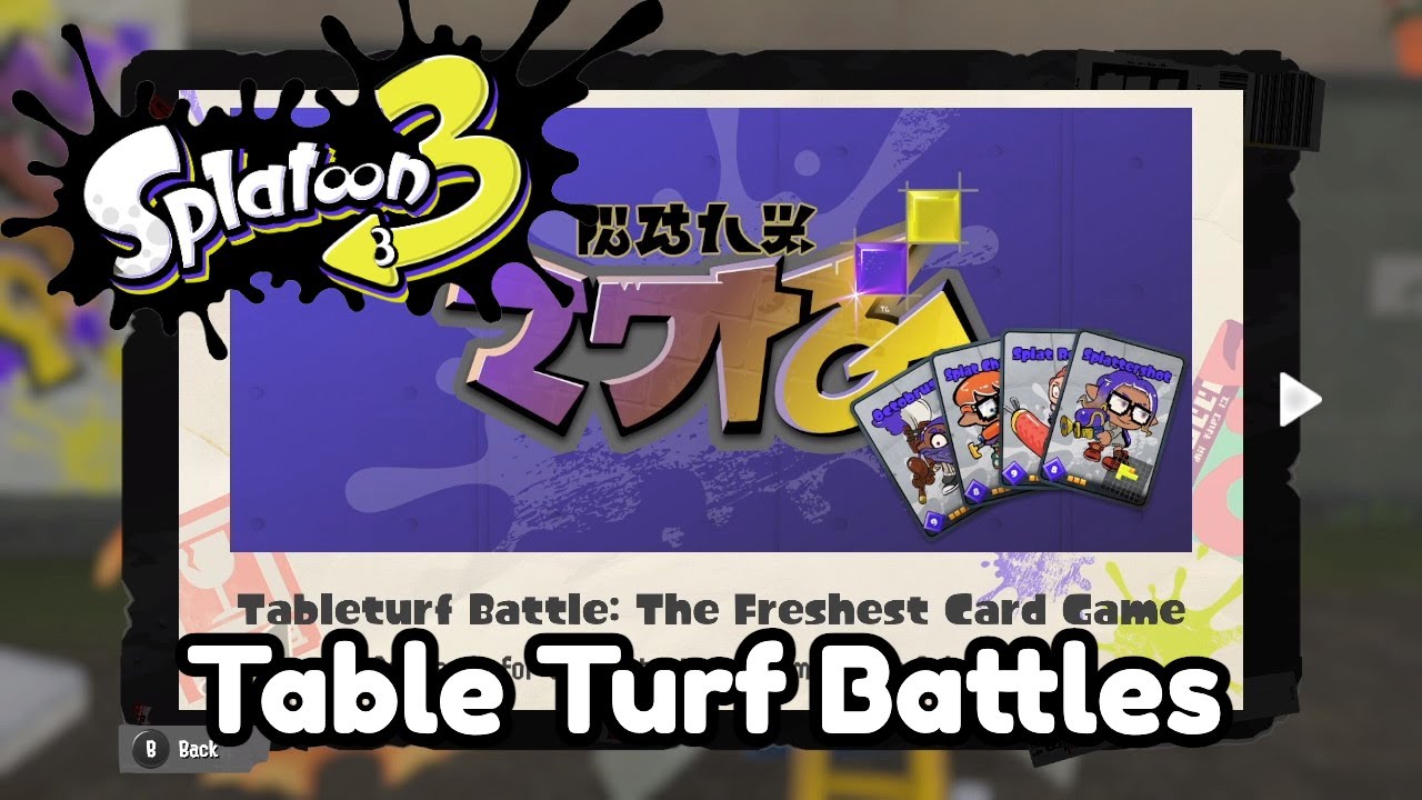 How to play Table Turf Battle | Splatoon 3 Table Turf Battle ...