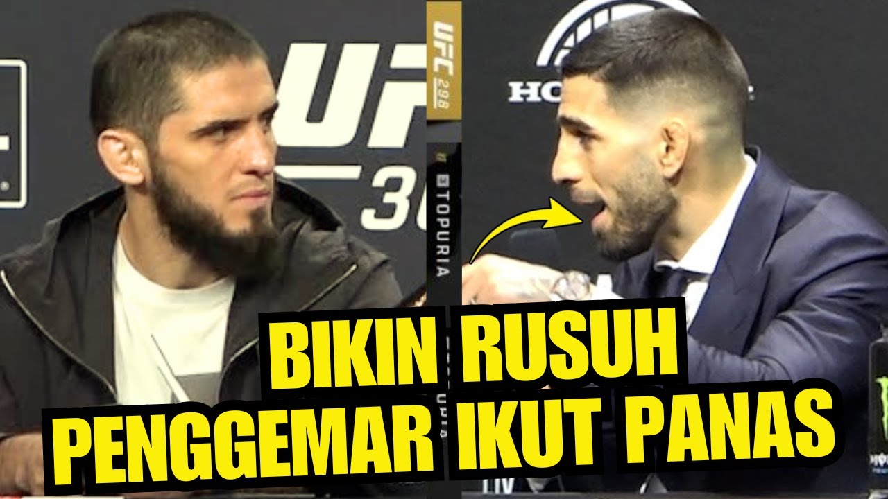 MAKHACHEV TOPURIA BIKIN RUSUH PENGGEMAR🔥SUDAH MAU BAKU HANTAM KALAU ...