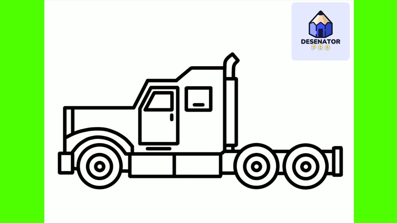 Cum Să Desenezi Un TIR (TRUCK) | Usor Pas cu Pas Tutorial pentru ...