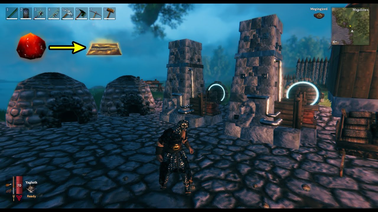 valheim Glowing metal in Ashlands flametal or - YouTube