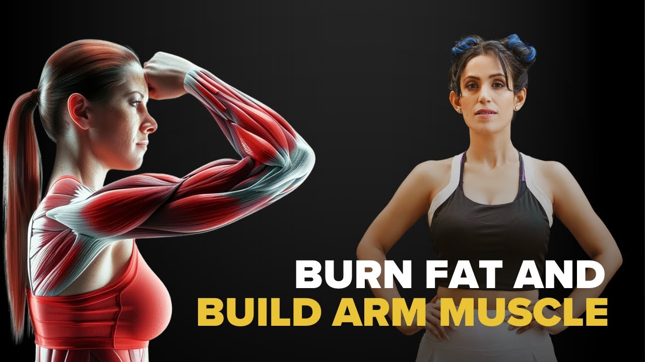 60 Mins Fat-Burning HIIT Arms Workout at Home for Defined Biceps ...