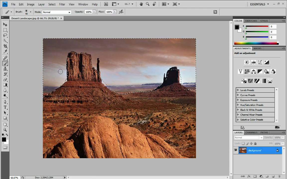 Photoshop Tutorial - How to remove the background (quick mask) - YouTube