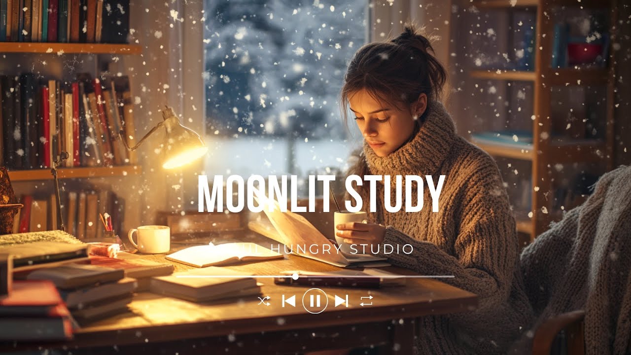 Cozy Winter Study: Inspiring Focus with Snowy Views - YouTube