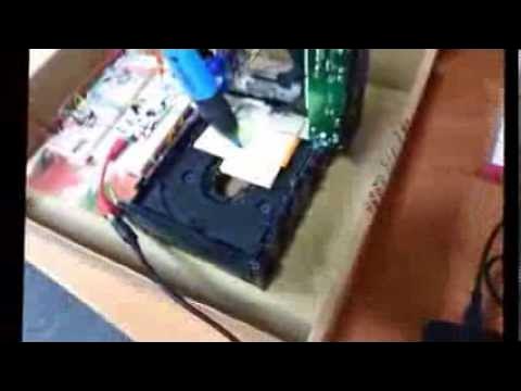 Mini CNC using Android, IOIO and CD-ROM (updated) - YouTube