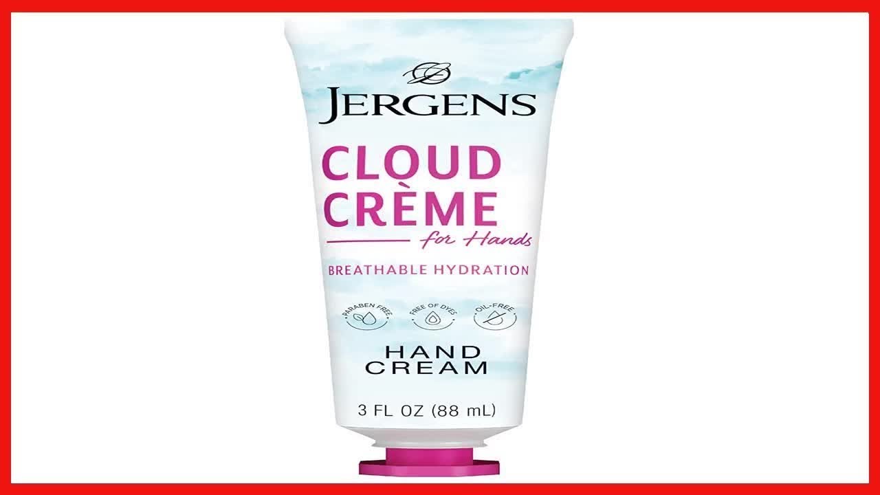 Jergens Cloud Creme Hand Cream for Dry Hands, Lotion with Hyaluronic ...
