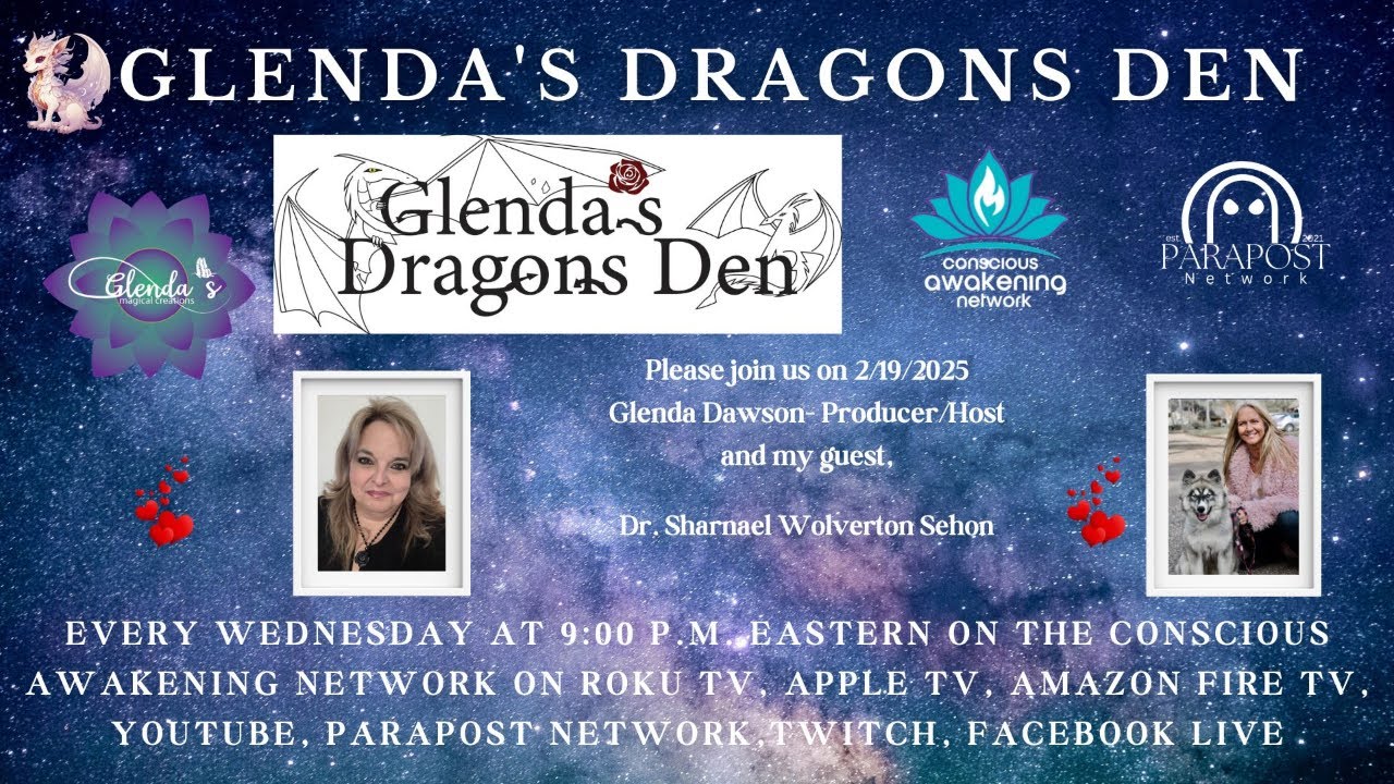 Glenda's Dragons Den with Dr. Sharnael Wolverton Sehon - YouTube