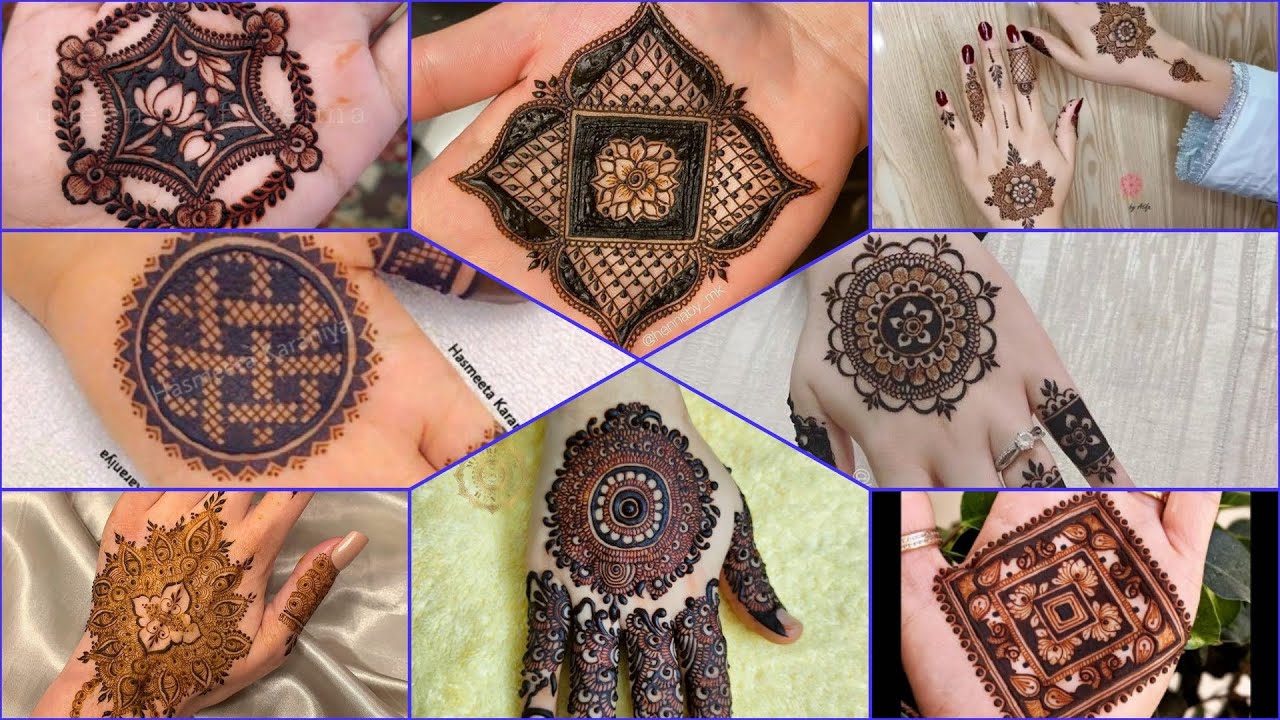 Most beautifull stylish tikki design | new gol tikki mehndi design ...