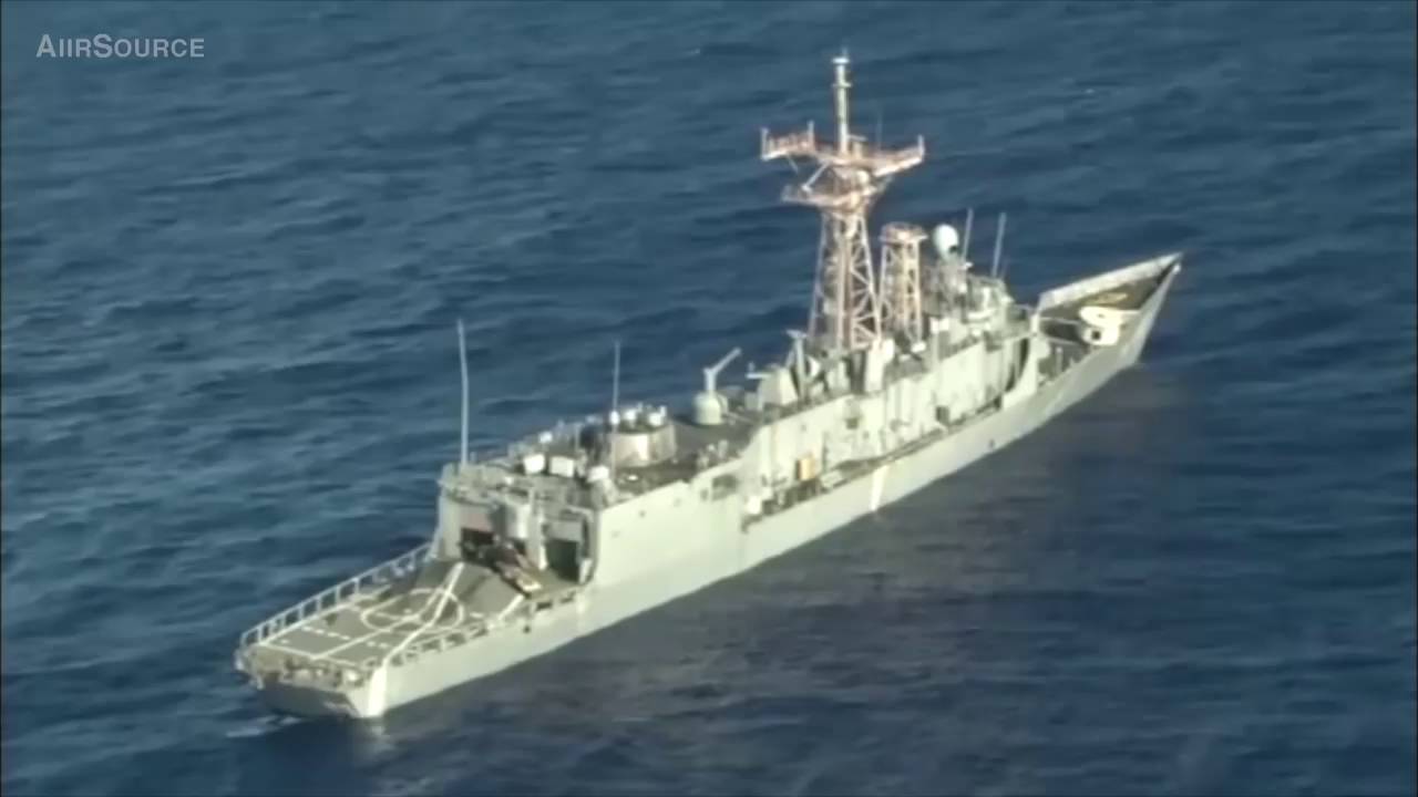 Sinking A Navy Frigate With Missiles And Torpedoes – SINKEX Sinking ...