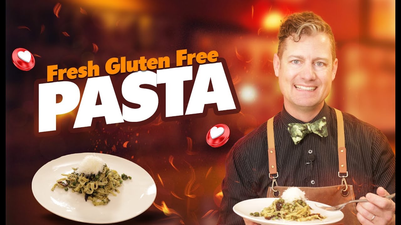 Fresh Gluten-Free Pasta with Pea & Basil Pesto Sauce - YouTube