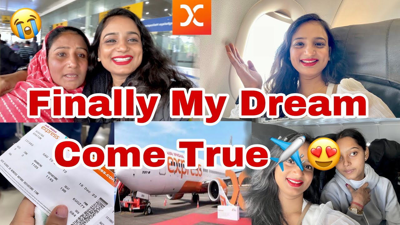 My first flight experience ️|| Air india express cabin crew training 😍 ...