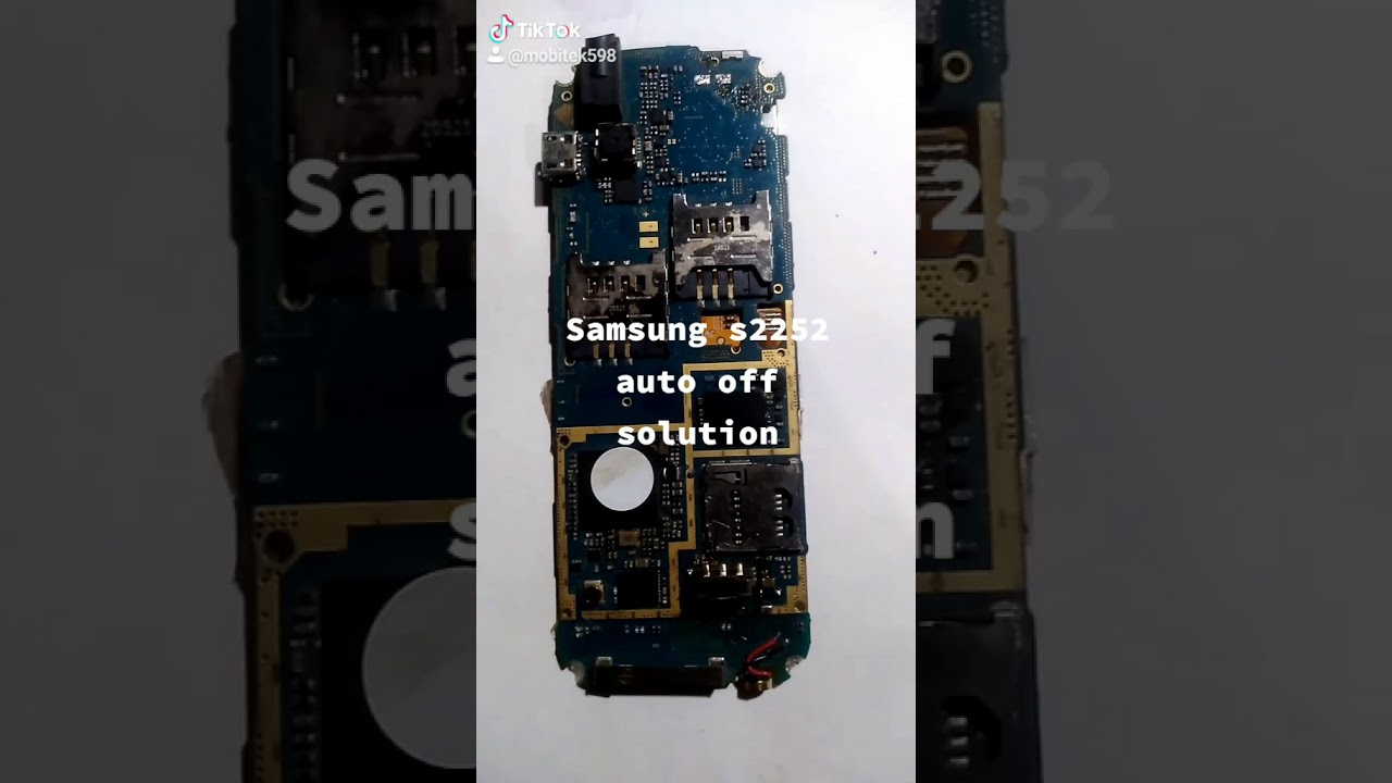 Samsung 2252 battery connection ways - YouTube