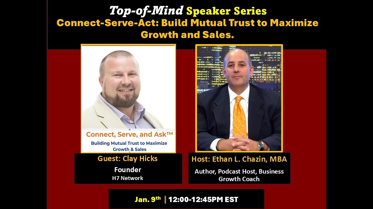 Clay Hicks appears on Top-of-Mind with Ethan Chazin. January 9, 2025 ...