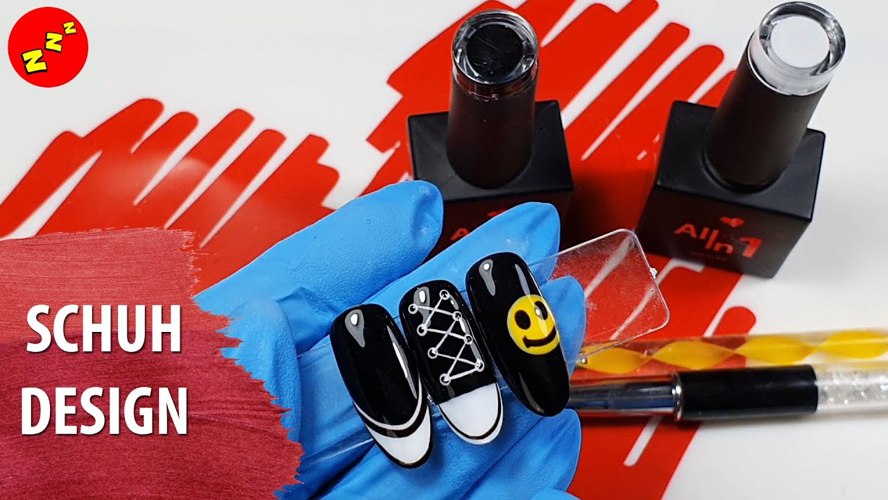 Schuh Design mit Gellack | Lazy Nailz #4 - YouTube