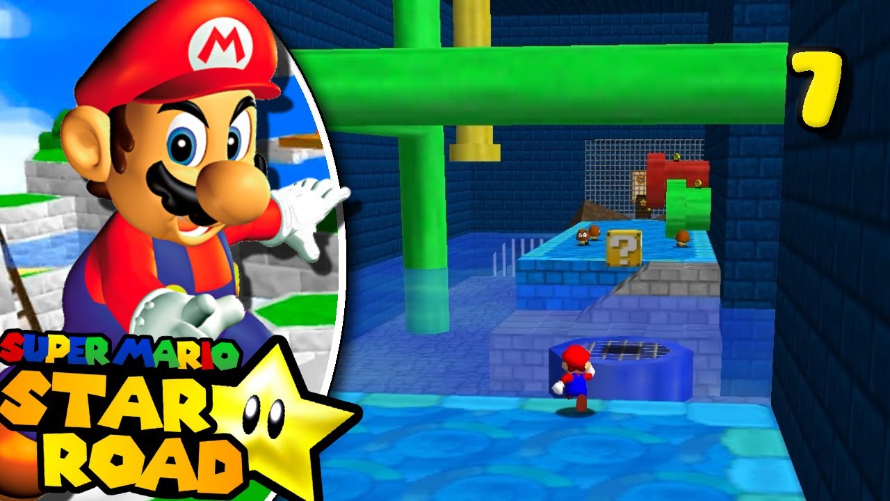EXPLORANDO LAS CAÑERÍAS DEL CASTILLO - Super Mario 64 Star Road Cap 07 ...