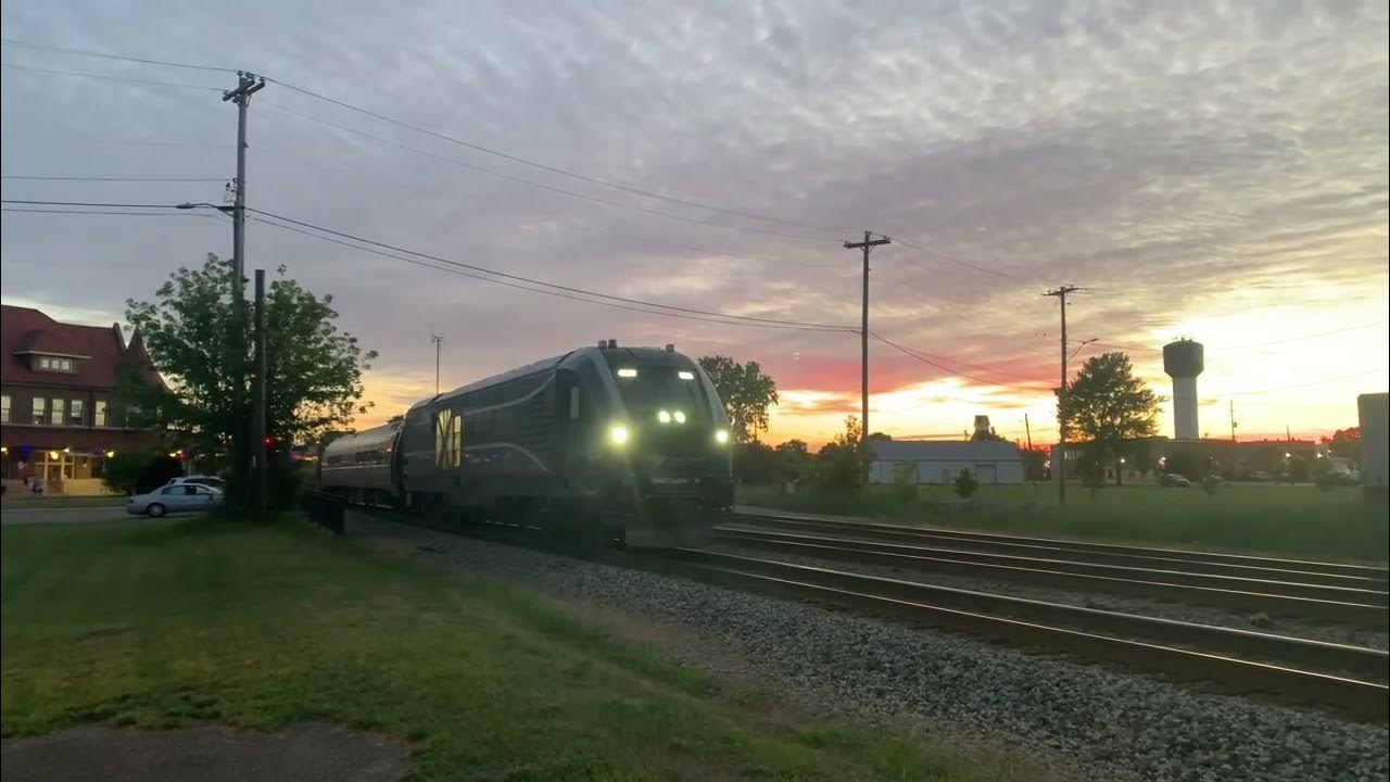 Amtrak Blue Water 364 Durand, MI July 3, 2024 - YouTube