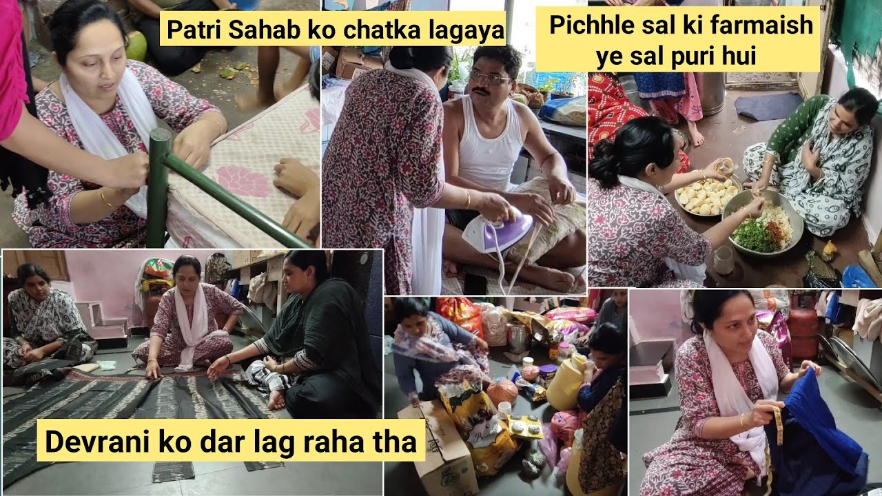 Badi Family ki बड़ी-बड़ी Recipe Aalu Parathe | Kacche Nariyal ki Chatni ...