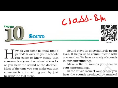 Class 8th Science | Chapter -10 Sound || Full chapter Explain in Hindi ...