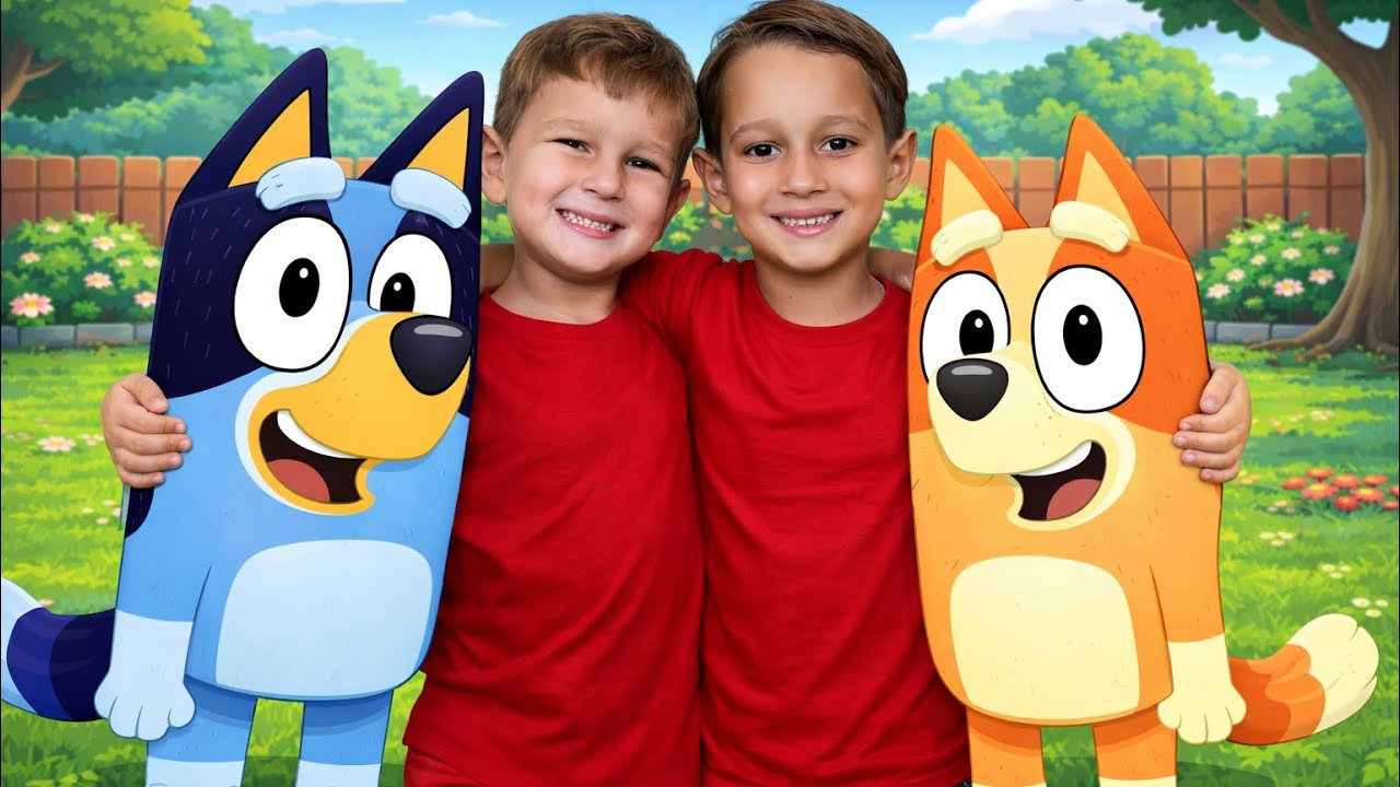 Brincando na Casa da Bluey 🩵 Diversão com Sam & Ravi 🎉 - YouTube