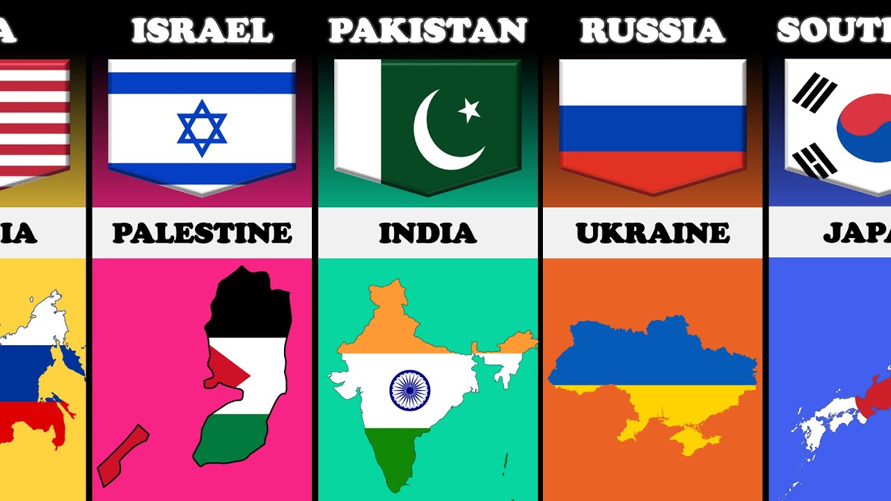 Countries That Hate Each Other in Comparison - YouTube