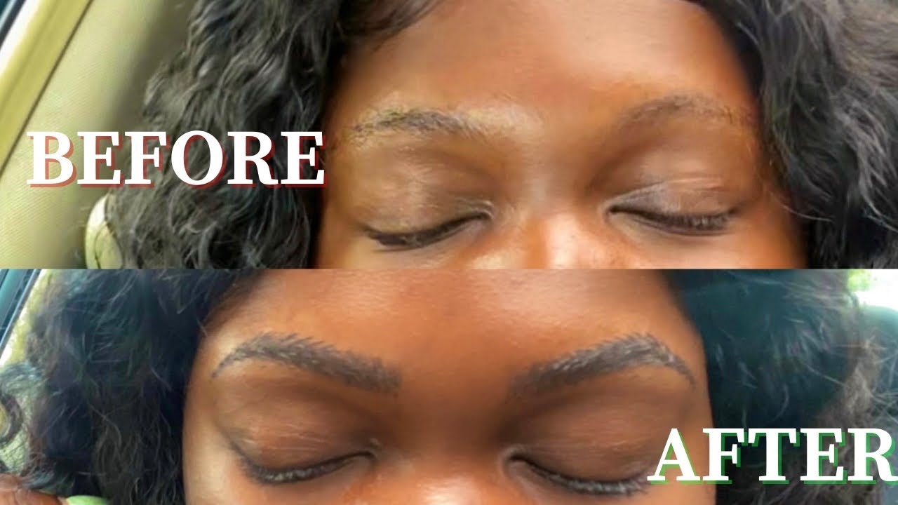 VLOG: GETTING MY EYEBROWS MICROBLADED | MICROBLADING HEALING PROCESS ...