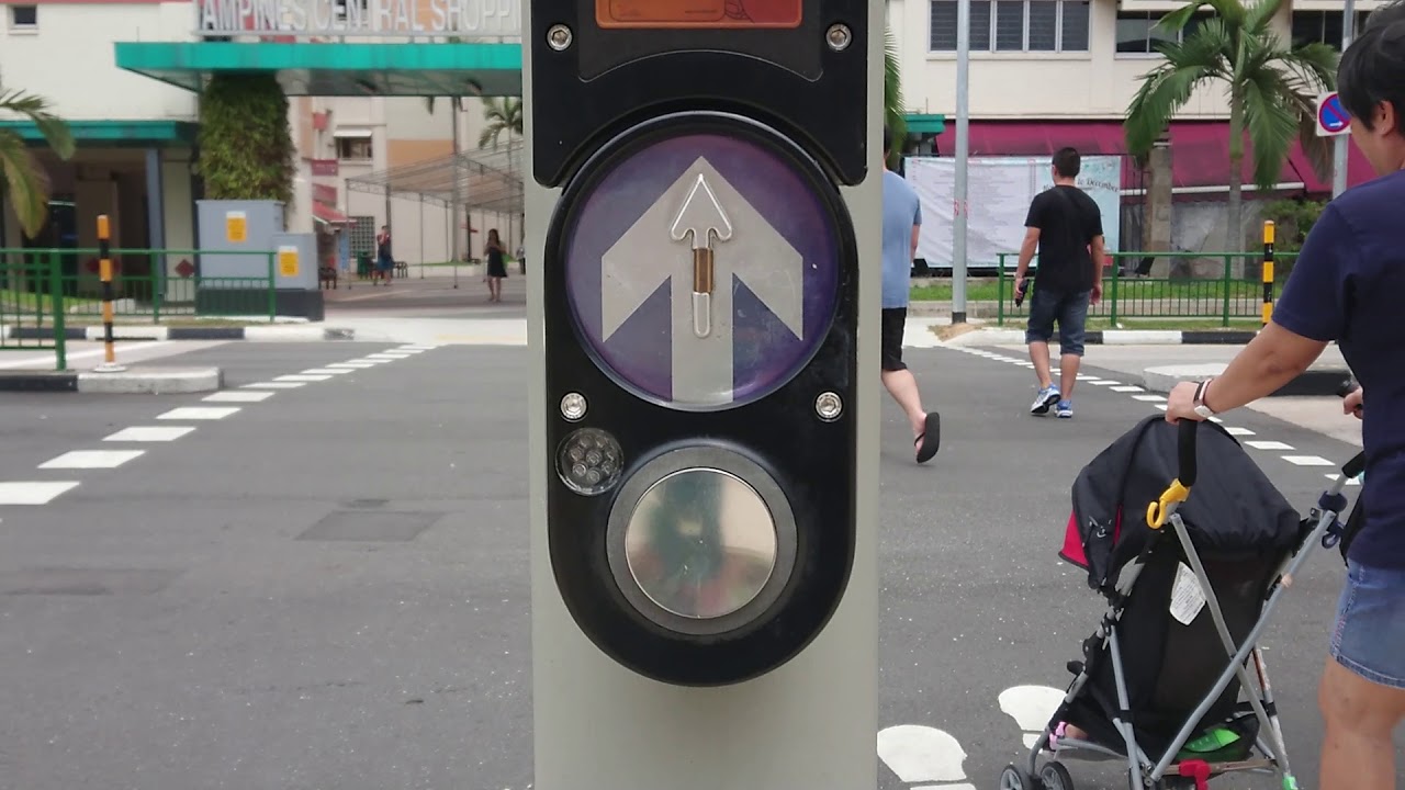 Australian & Irish Style Pedestrian Crossing Button Sound at Tampines ...