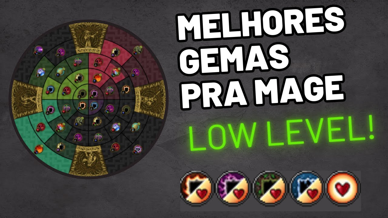 MELHORE GEMAS MAGE SOLO - Gem Atelier Tibia - YouTube