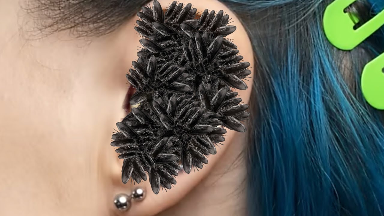 ASMR | Take care of your ear , carefully animation ear treatment deep ...