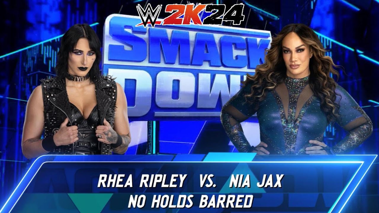 WWE 2K24 💥 RHEA RIPLEY vs NIA JAX 💥 #wwe #wwe2k24 - YouTube