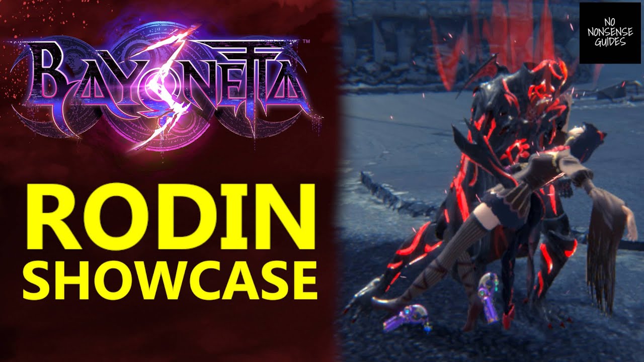 Bayonetta 3 Rodin Showcase - Weapon & Devil Rodin in Action - YouTube