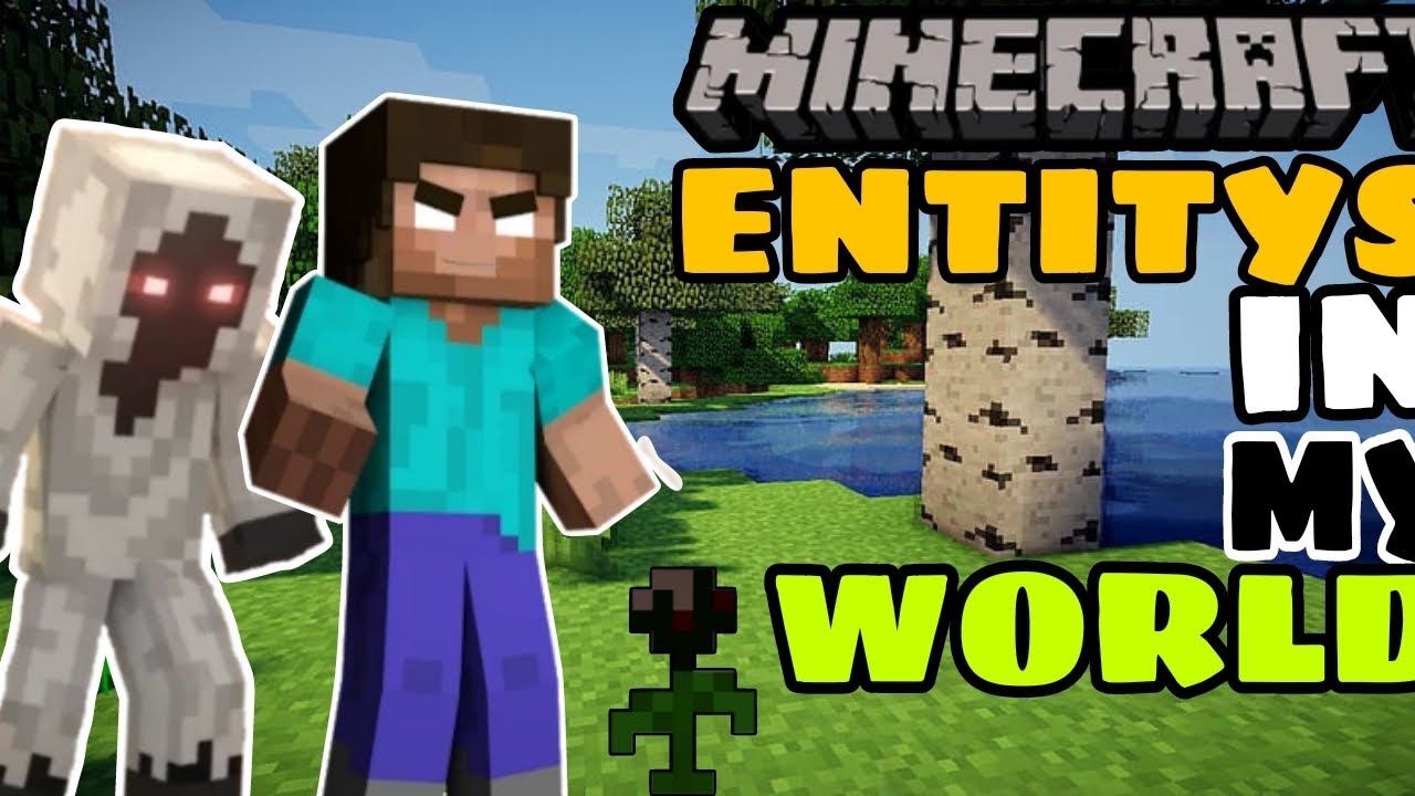 MINECRAFT ENTITYS IN MY WORLD BUT 😰 | PART 2 - YouTube