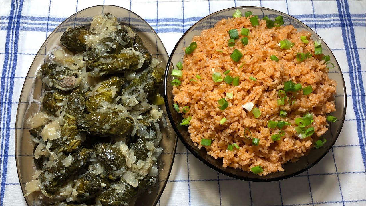 Stuffed peppers Turkish style Dolma anfd jollof rice recipe video ...