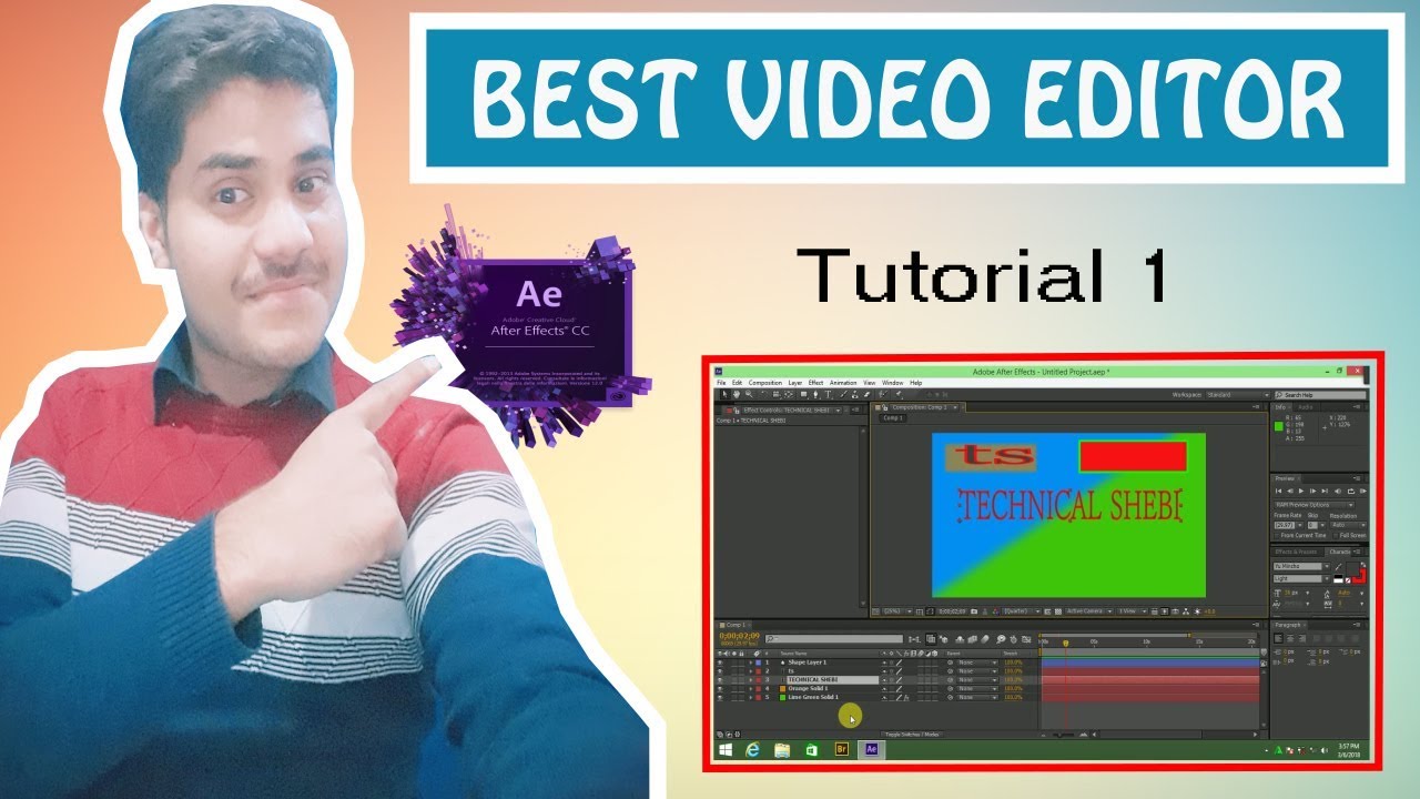 Adobe after effects cs6 tutorial in hindi - YouTube