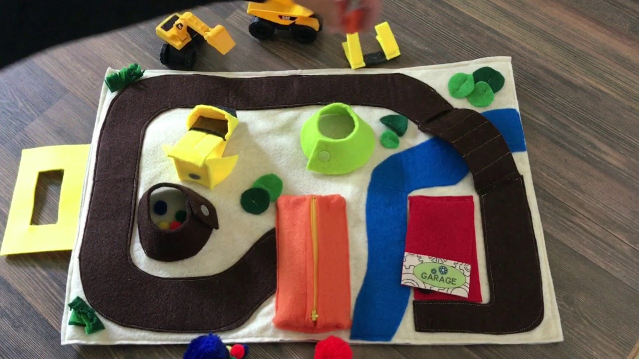 Construction Toys Fold Up Play Mat - YouTube