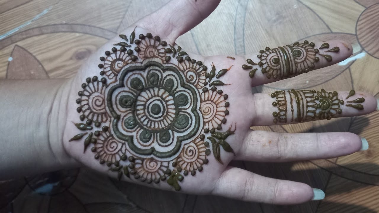 Simple Rangoli Mehandi Design ll Simple Mehandi llMehandi Design ll # ...