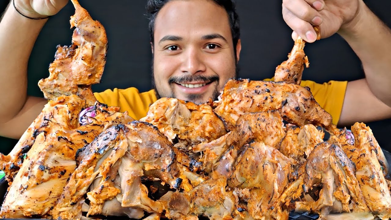 DAY 27 | 2 FULL ROASTED CHICKENS CHALLENGE 🔥 | Can I Finish Them All ...