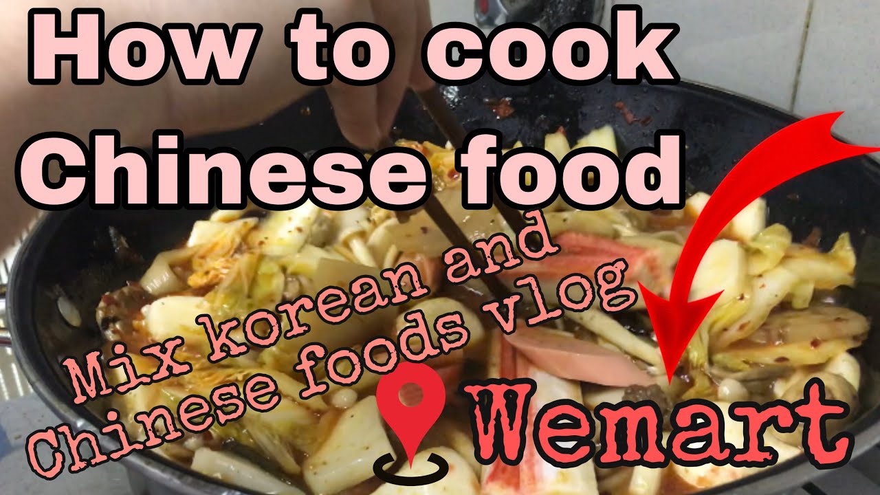 How to cook Chinese food|Mix korean and Chinese foods vlog|available in ...