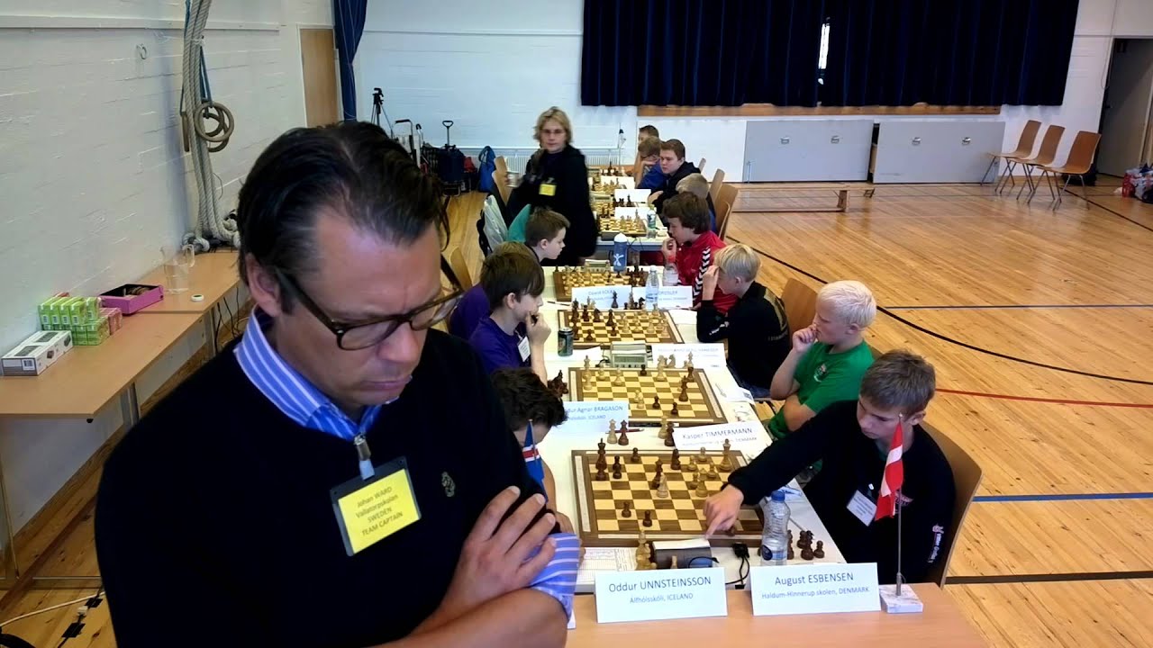 Nordic School Team Chess Ch 14092013-07591059 Iceland Denmark - YouTube