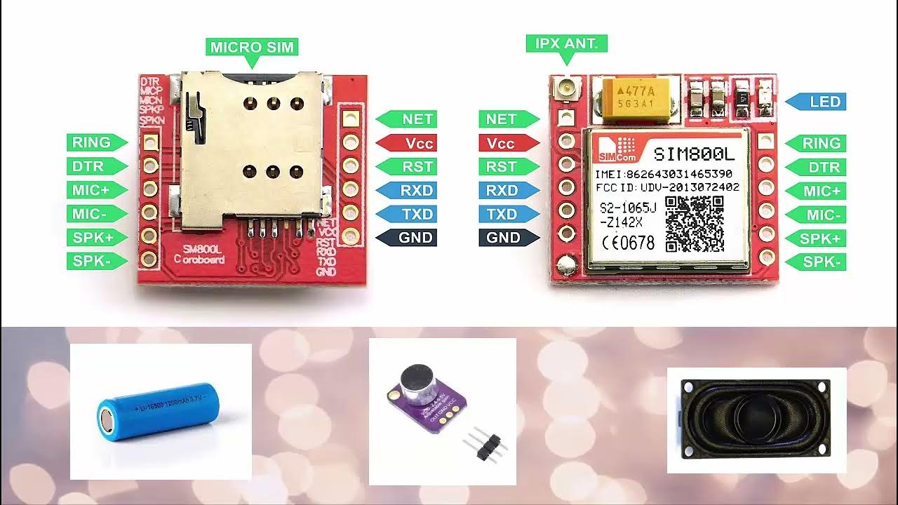 Using Sim800l With Esp32 Youtube