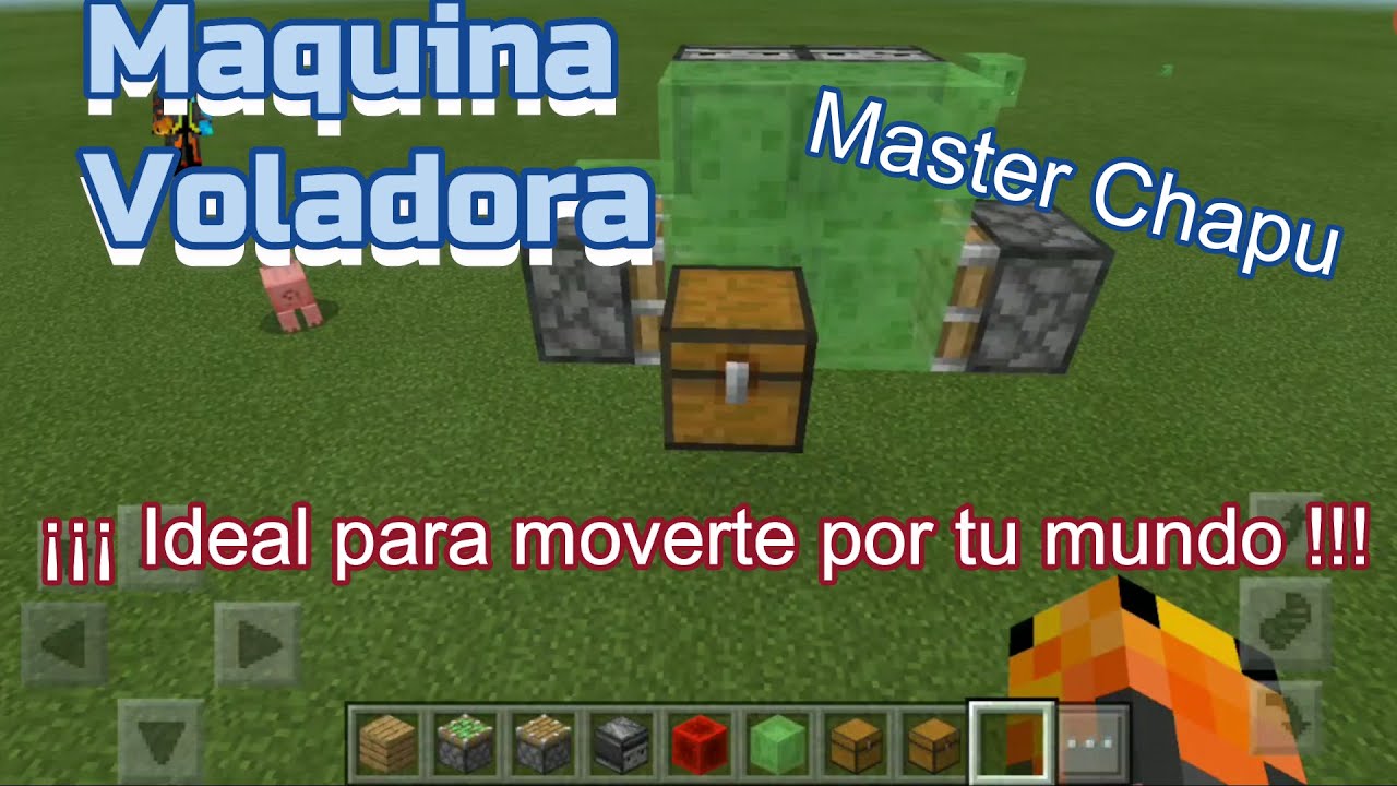 MINECRAFT: Maquina Voladora. - YouTube