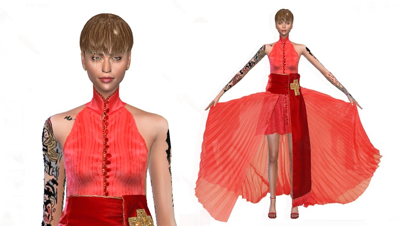 The Sims 4 : Ruby Rose The Met Gala 2018 / Full Pack Dowload (Vogue ...
