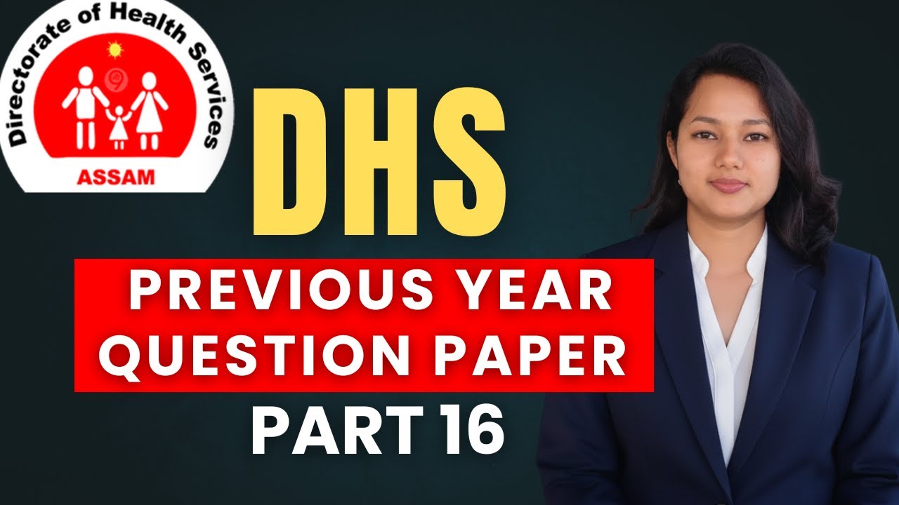 DHS Previous Year Question Paper Solved| Part 16| DHS 2025 Non ...