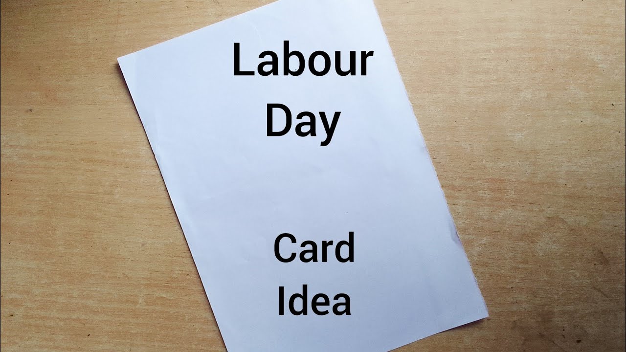 World Labour Day Card || Labour Day Card Making || International Labour ...
