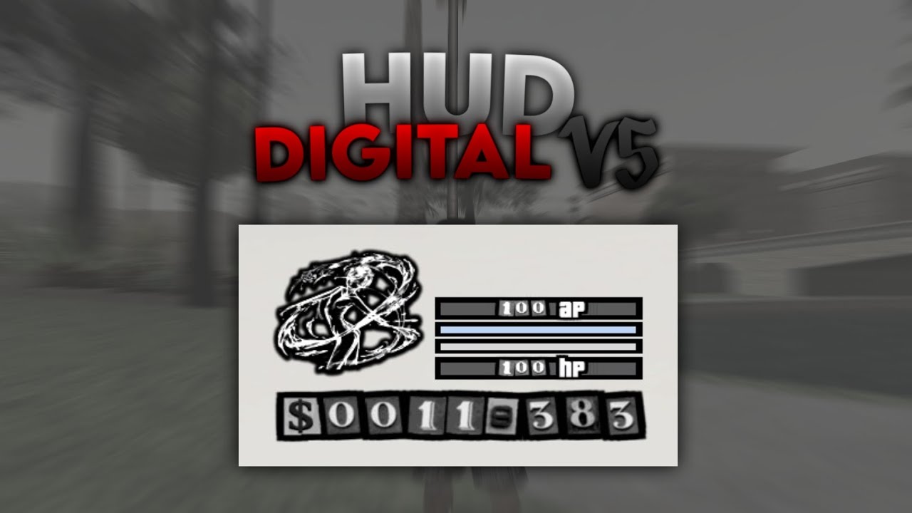 HUD DIGITAL INFORMER V5 TERBARU DI GTA PONSEL - YouTube