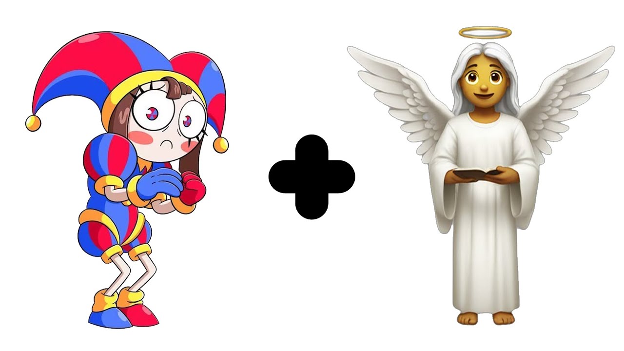 POMNI + ANGEL = ???? Challenge The Amazing Digital Circus Combine Poppy ...