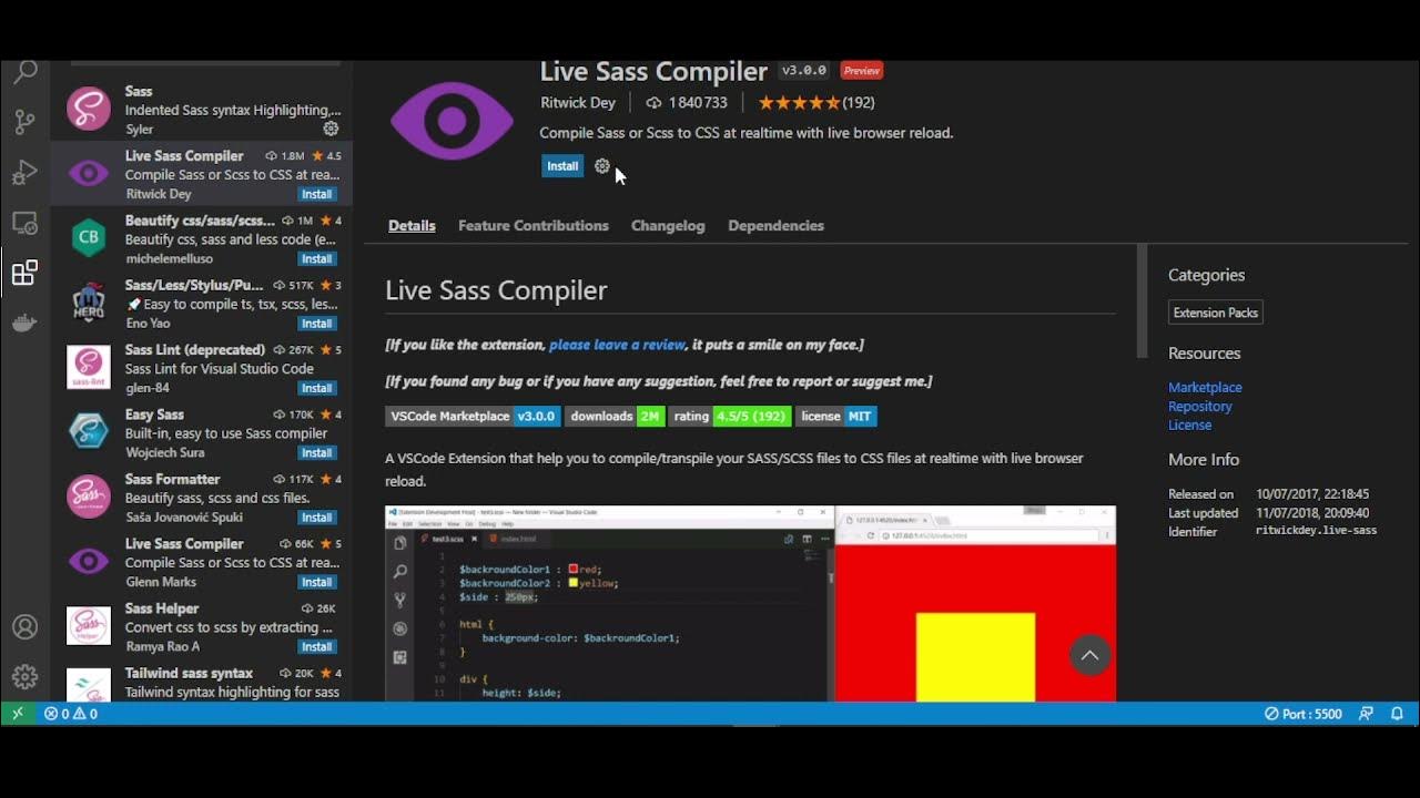 Sass / Scss Visual Studio Compiler - ENG - YouTube
